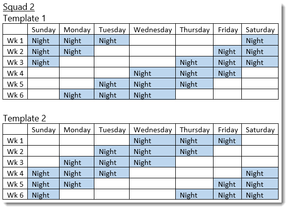 3 On 3 Off Schedule Example For Patrol In Your Department